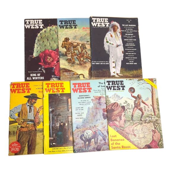 Other | Lot Of 6 1962 True West Magazines Vintage Western Stories Print ...